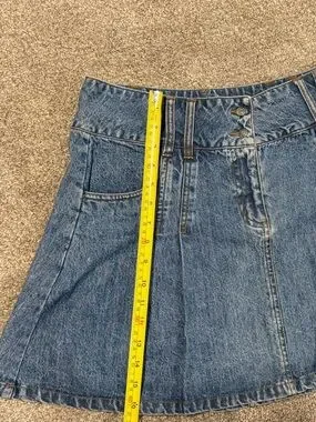 Vintage | Skirts | Y2k Panel Denim Mini Skirt Low Rise Vintage 200s ...